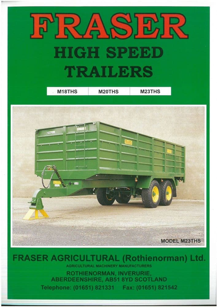 Fraser High Speed Trailers Brochure