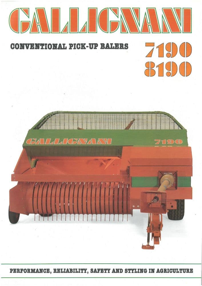 Gallignani Baler 7190 8190 Brochure