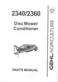 Gehl Disc Mower Conditioner 2340/2360 Parts Manual