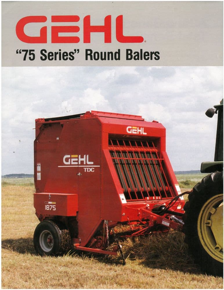 Gehl Round Baler 1475 & 1875 Brochure