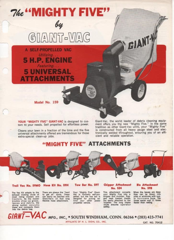 Giant Vac - Mighty Five - Self-Propelled Vac Brochure