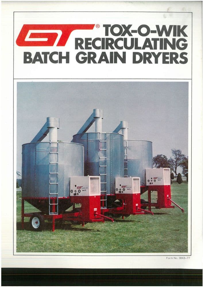 Gilore Tatge GT Tox-O-Wik Recirculating Batch Grain Dryers 270 - 370 ...