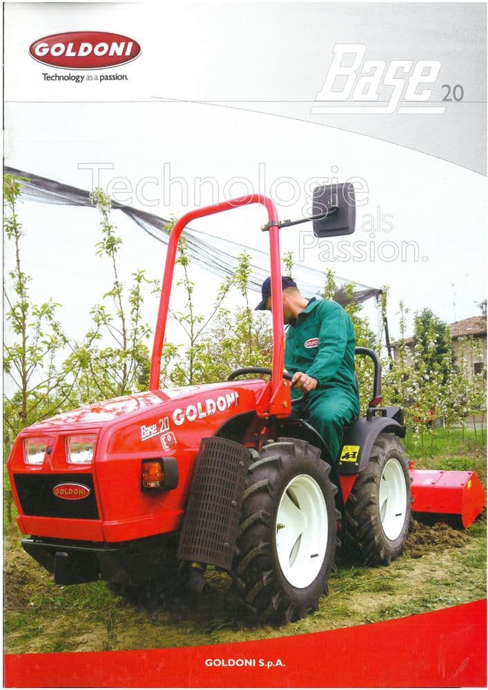 Goldoni Tractor Base 20 Brochure - Orchard Vineyard Compact
