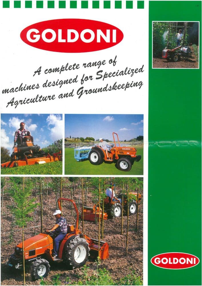Goldoni Tractor Idea Star Idro - Cultivators Uno Jolly Special Lux Brochure