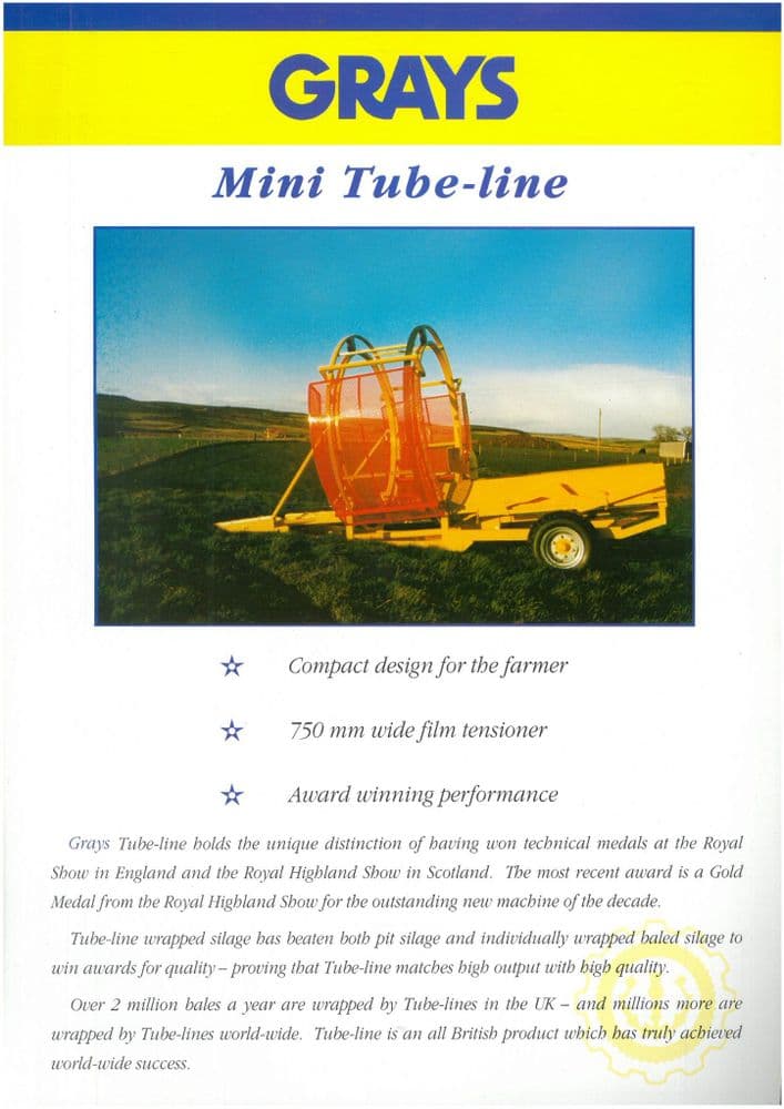 Grays Mini Tube Line Brochure
