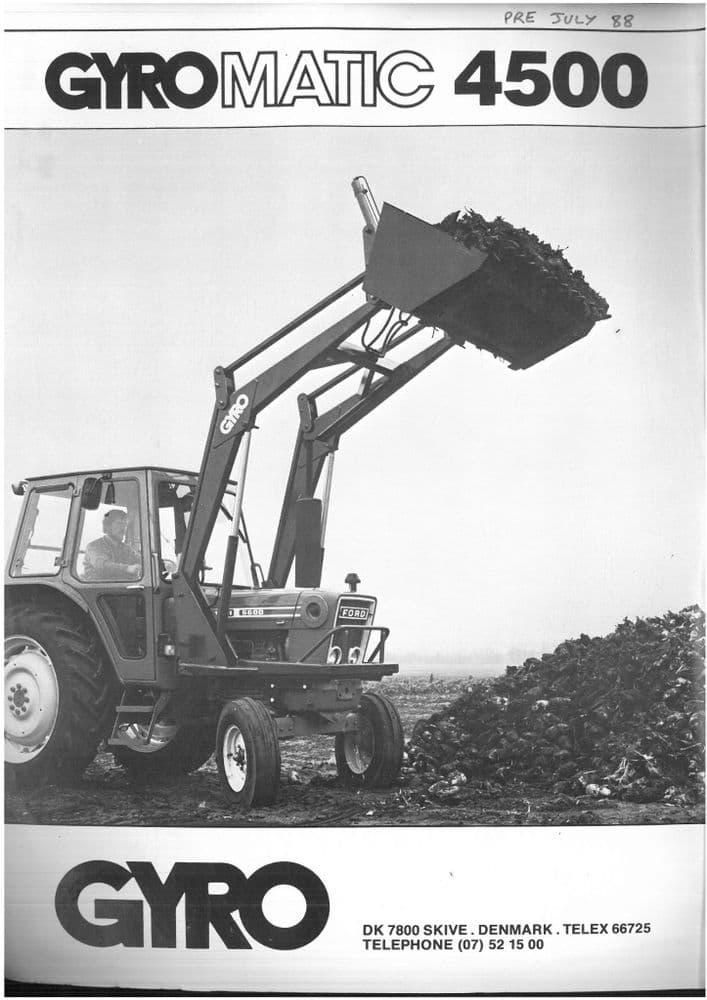 Gyro Gyromatic Loader 4500 Brochure