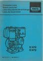 Hatz Engine E573 E673 Operators Manual - ORIGINAL MANUAL