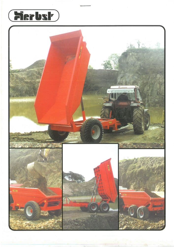 Herbst Machinery Dump Trailers Technical Info Brochure