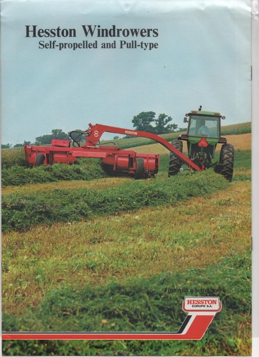 Hesston Windrower Self-propelled & Pull-type - Models 6400 6600 300M ...