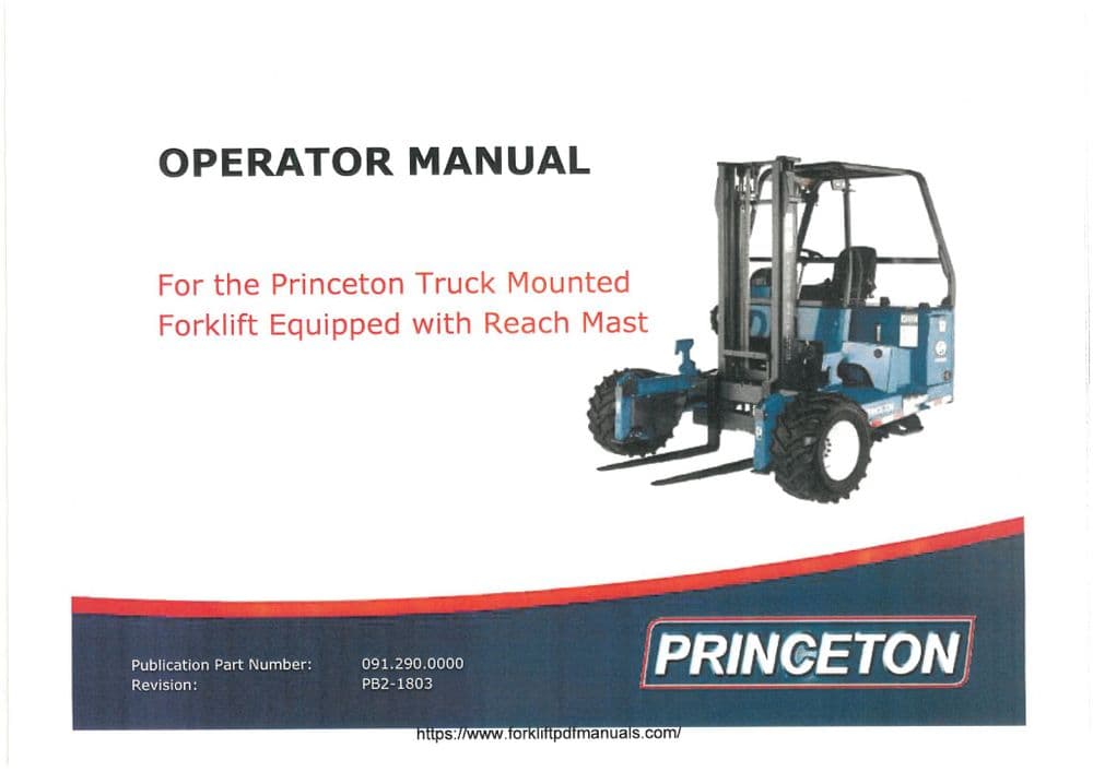 HIAB Princeton Truck-Mounted Forklift Operator s Manual