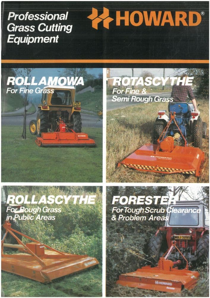 Howard Mower Topper Brochure - Rollamowa Rotascythe Rollascythe Forester