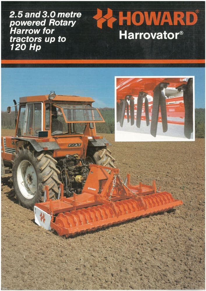 Howard Rotary Harrow - Harrovator - 25 & 30 - 2 5 & 3 0 Metre Brochure