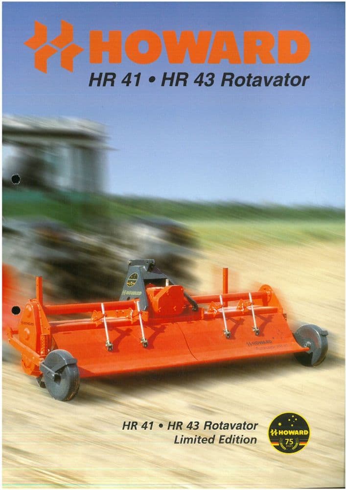 Howard Rotavator HR 41 HR 43 Brochure