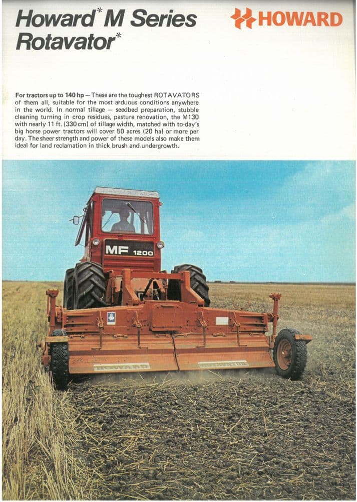 Howard Rotavator M Series Brochure
