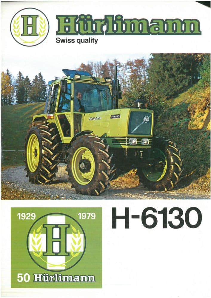 Hurlimann Tractor H - 6130 Brochure