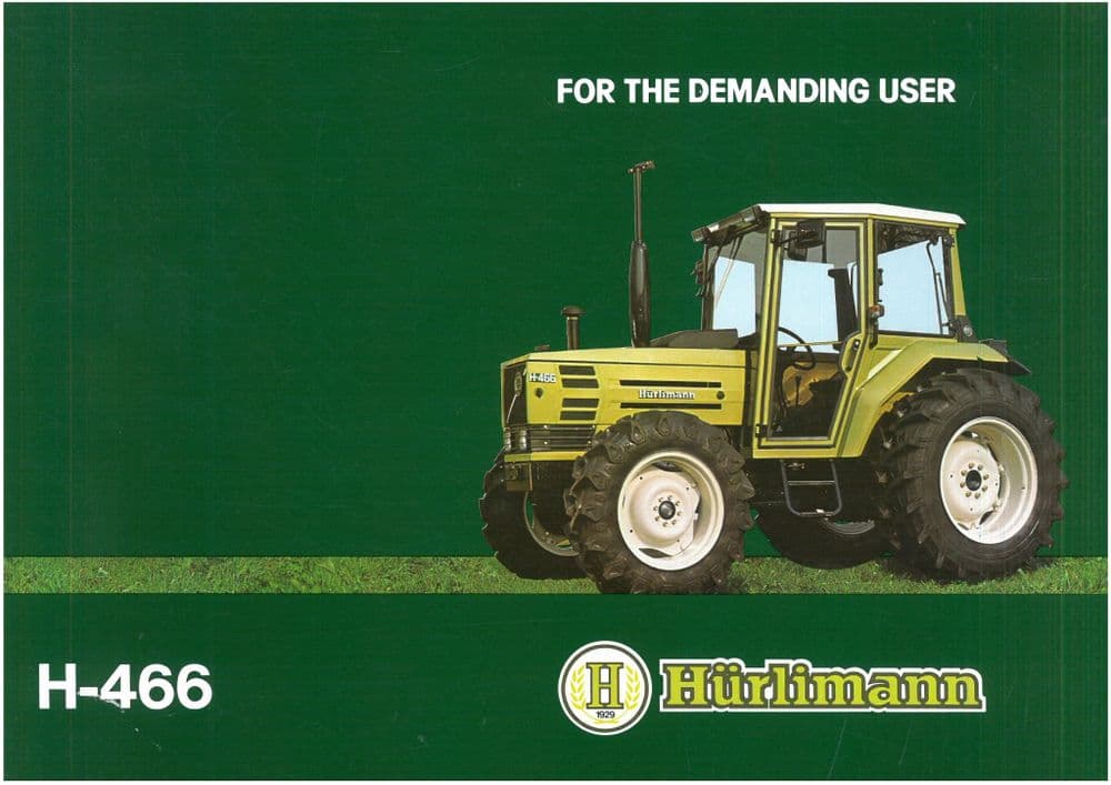 Hurlimann Tractor H466 Brochure