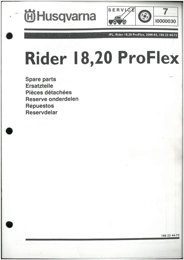 Husqvarna Ride on Garden Tractor Mower Rider 18 ProFlex Rider 20 ...