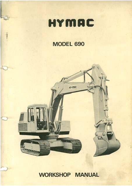 Hymac Excavator Model 690 Service Workshop Manual