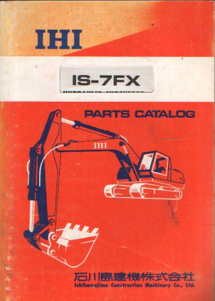 IHI Excavator IS-7FX Parts Manual
