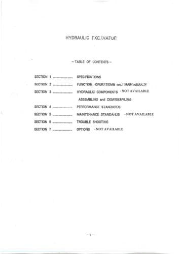 IHI Hydraulic Excavator IS-10G 10GX and IS-12G 12GX Workshop Service Guide