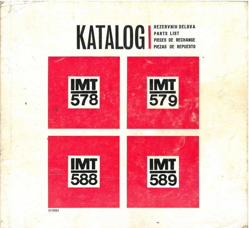 IMT Tractor 578 579 588 & 589 Parts Manual