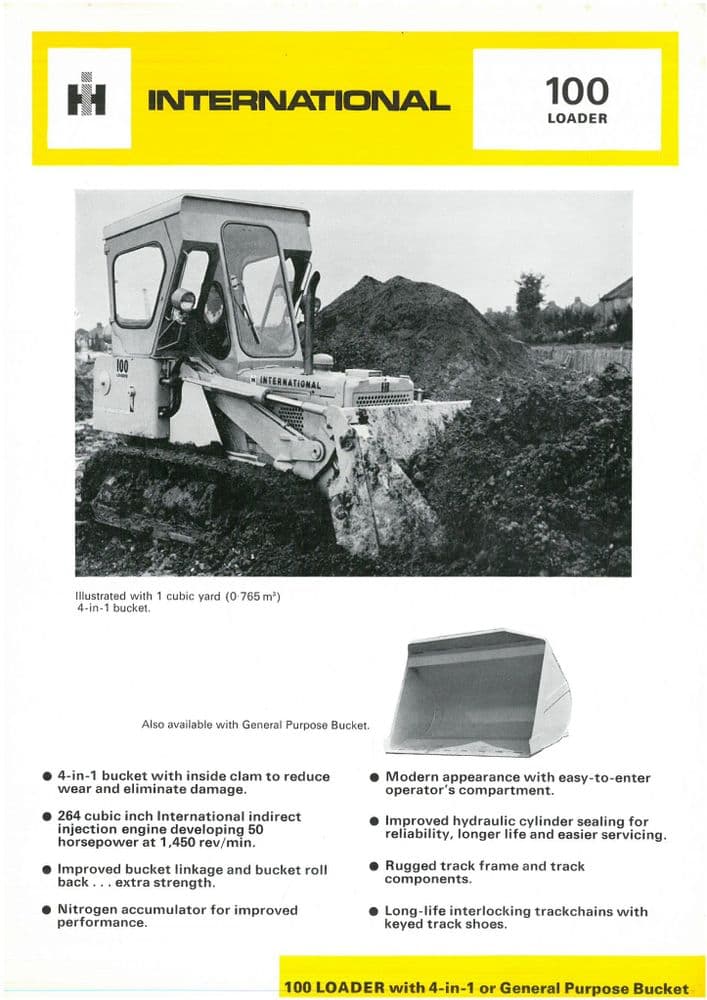 International 100 Loader Brochure