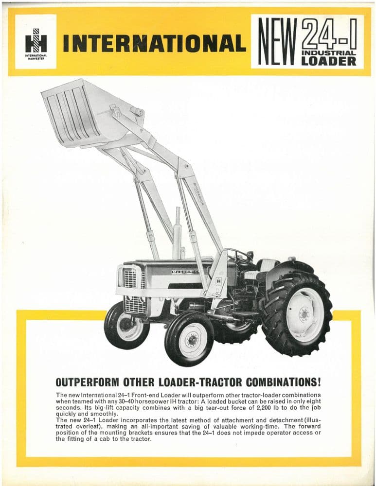 International 24-1 Industrial Loader Brochure