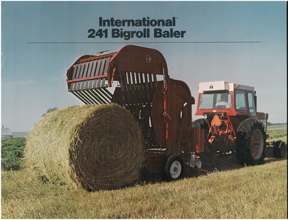 International 241 Bigroll Baler Brochure