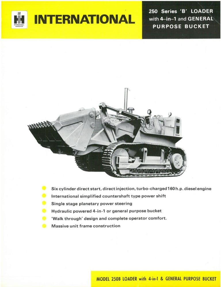 International 250 Series B Loader with 4-in-1 and General Purpose ...