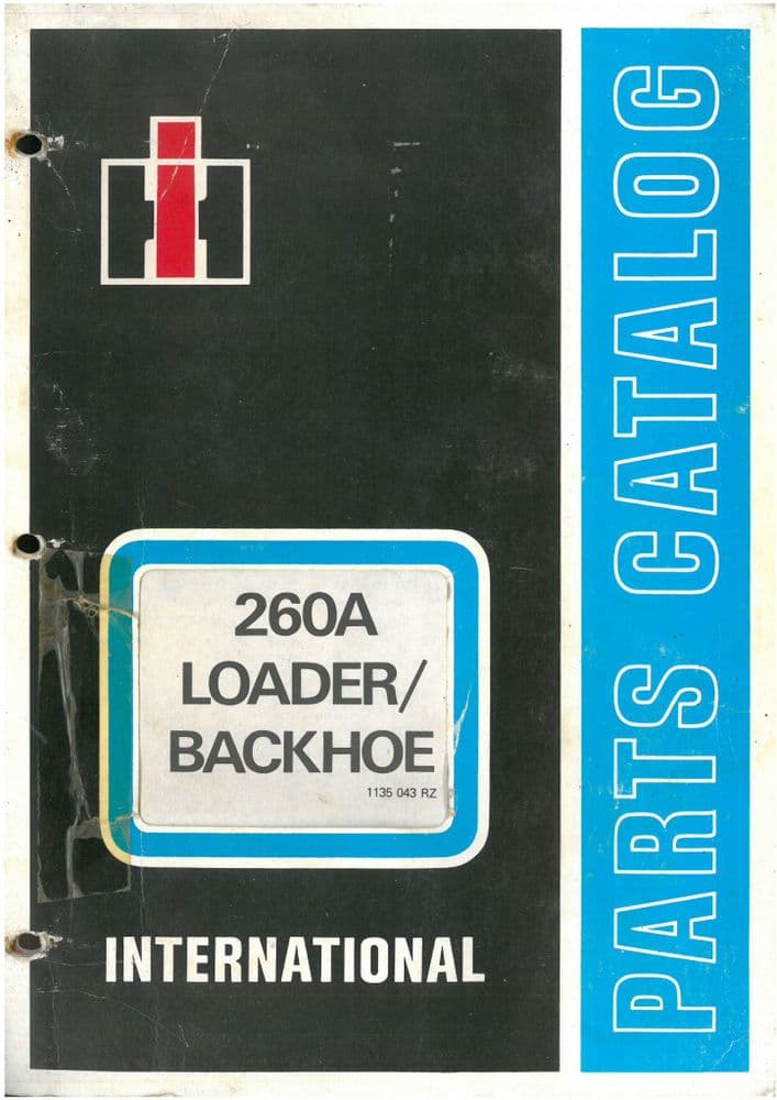 International 260A Loader Backhoe Tractor Parts Manual