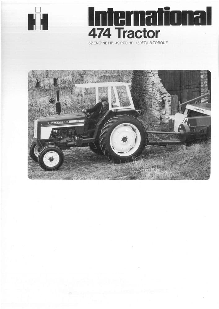 International 474 Tractor Brochure