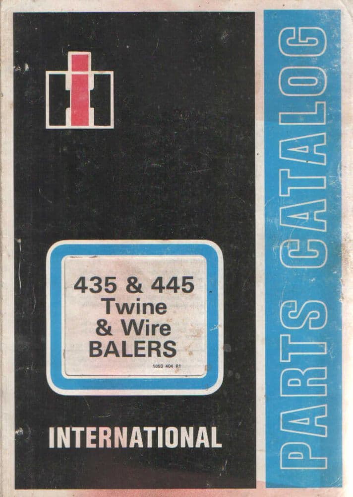 International Baler 435 & 445 Parts Manual