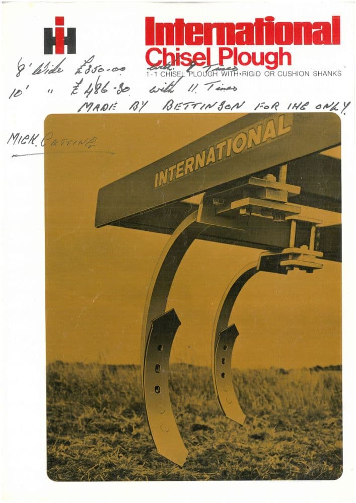 International Chisel Plough 1-1 Brochure