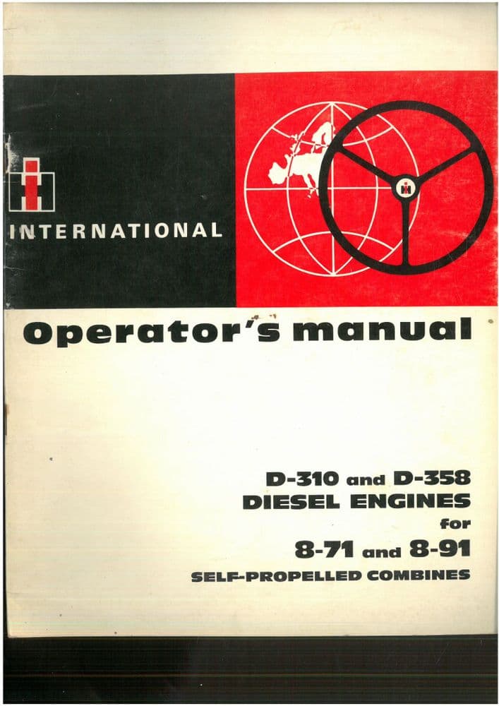 International Diesel Engine D310 & D358 for 8-71 & 8-91 Self-Propelled ...