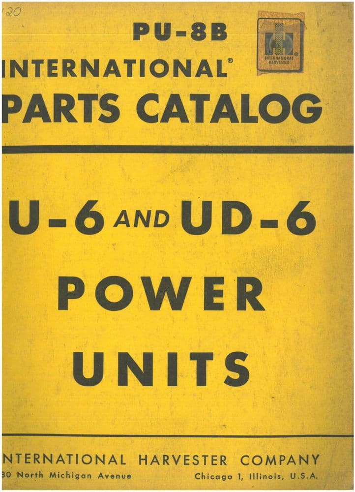 International Power Units U-6 UD-6 Parts Manual - U - 6 UD - 6
