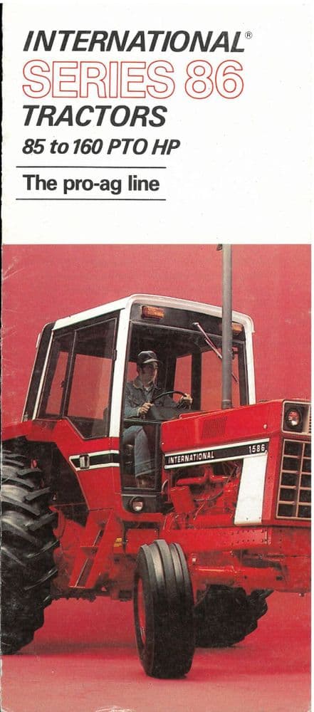 International Tractor 886 986 1086 1486 1586 & Hydro 186 Brochure