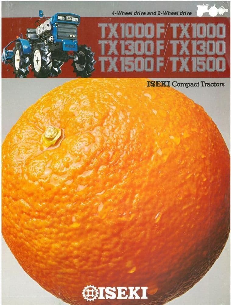 ISEKI TRACTOR TX1000 TX1300 TX1500 BROCHURE - IB3
