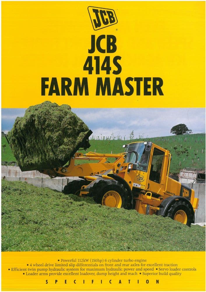 JCB 414S Farm Master Wheel Loader Brochure
