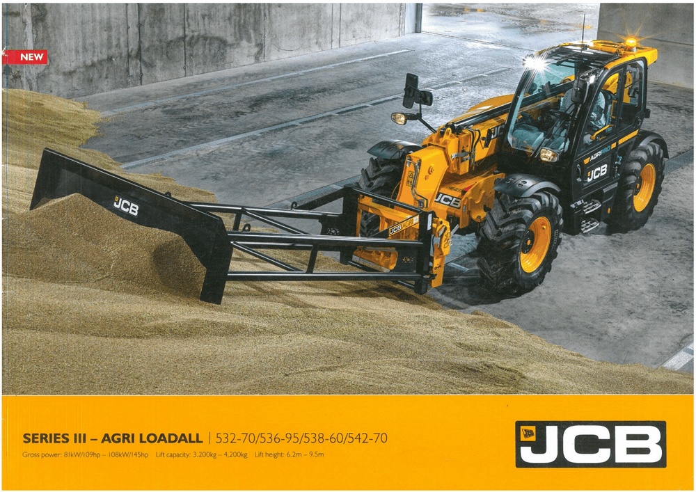 JCB Agricultural Range - Loadall Series III 532-70 536-95 538-60 542-70 ...