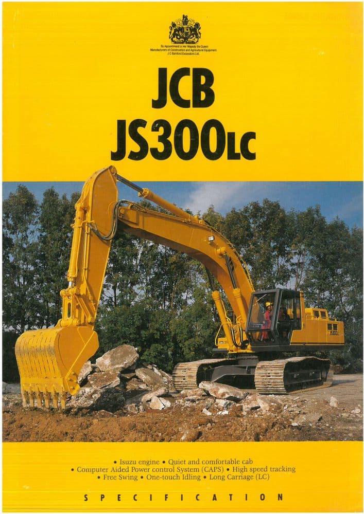 JCB Crawler Excavator JS300LC Brochure - JS 300 LC