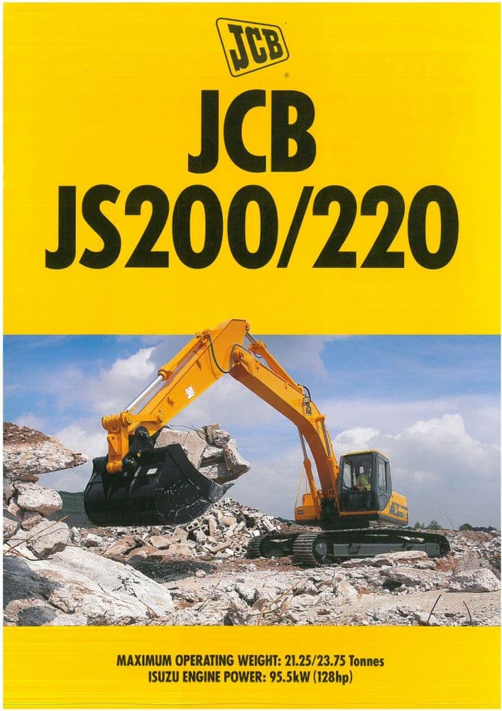 JCB Excavator JS200 JS220 Brochure