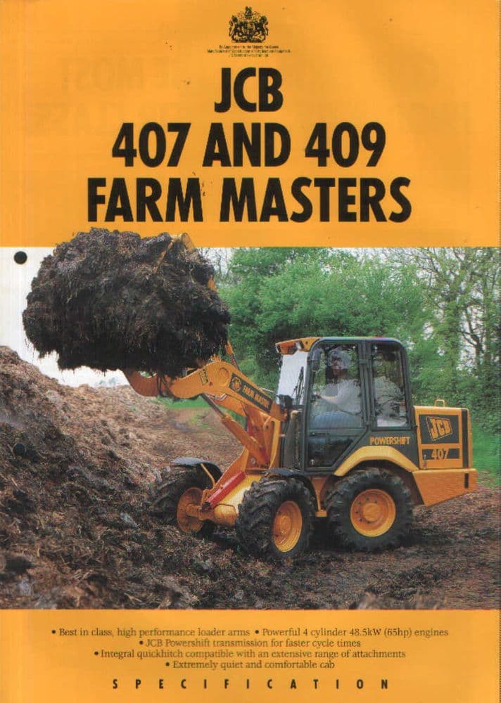 JCB Farm Master Powershift Loader 407 & 409 Brochure
