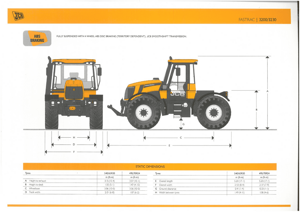 JCB Fastrac 3200 / 3230 Brochure