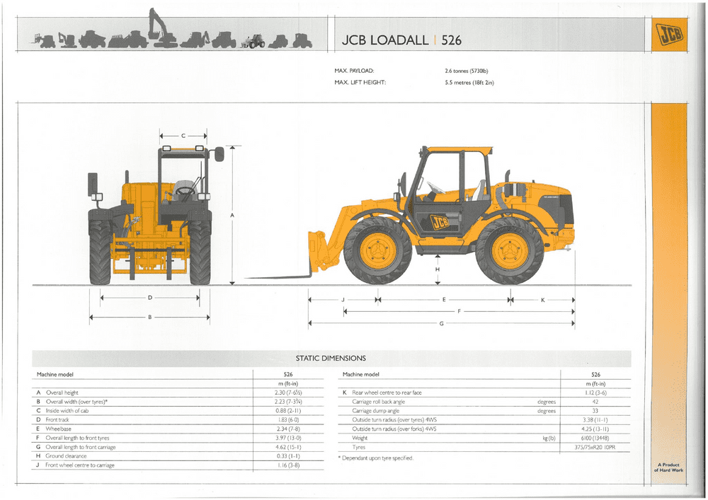 JCB Loadall 526 Brochure