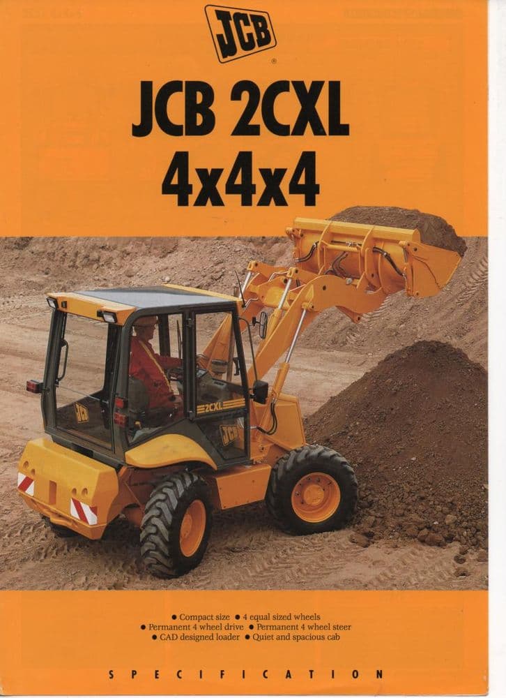 JCB Loader 2CXL Brochure