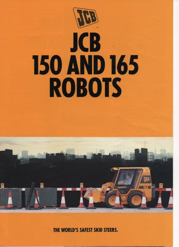 JCB Robots Skid Steers Loaders - 150 and 165 Brochure