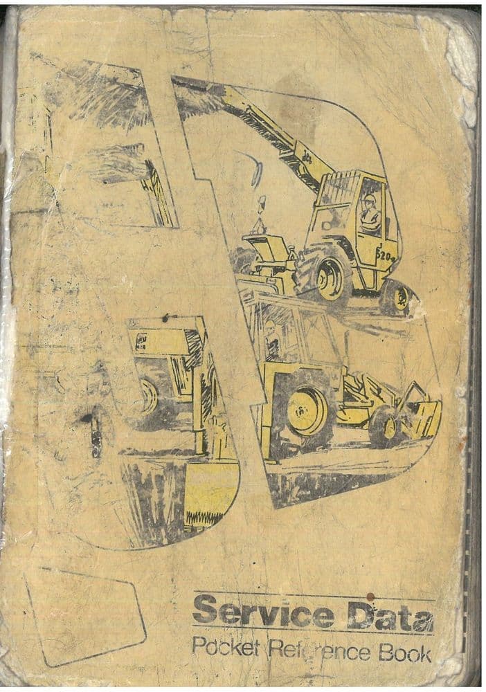 JCB Service Data Pocket Reference Book - ORIGINAL