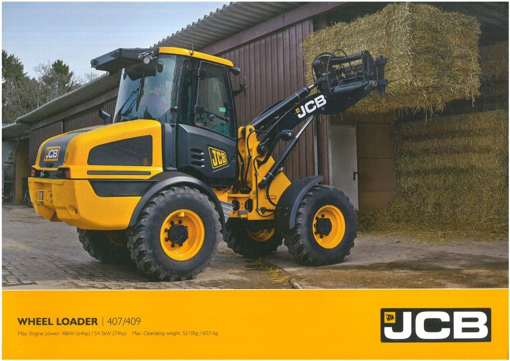 JCB Telescopic Wheel Loader 407 & 409 Brochure