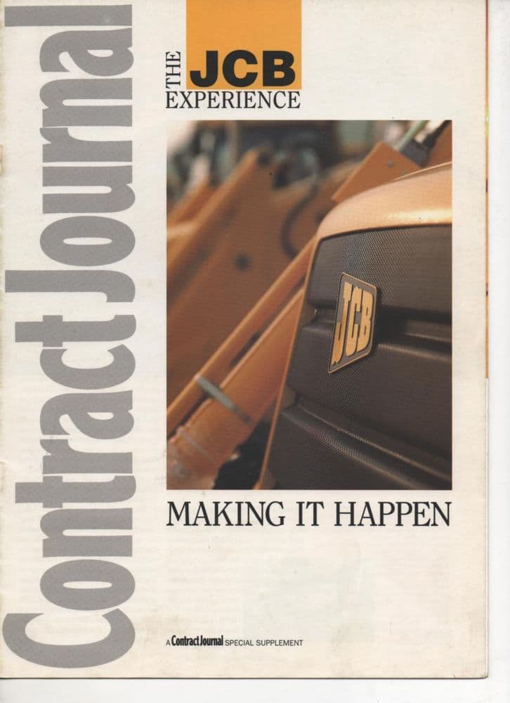 JCB - "The JCB Experience" Contract Journal - Making It Happen - Brochure