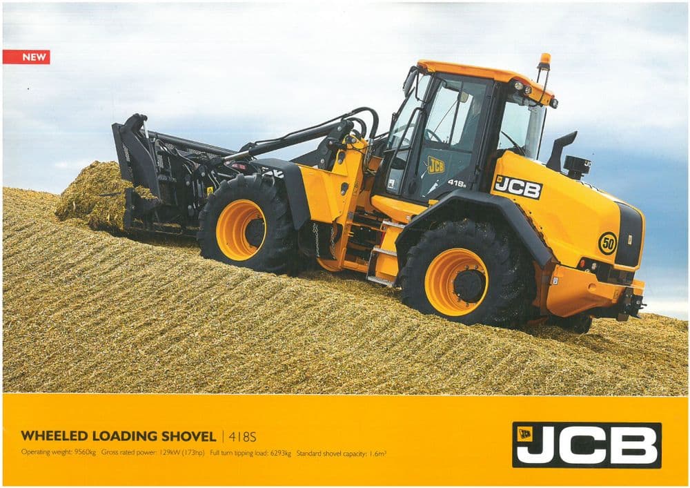 JCB Wheeled Loading Shovel 418S Brochure